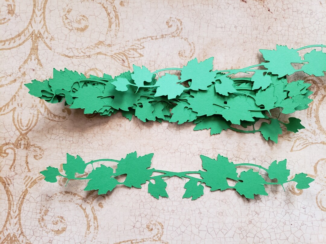 Die Cut Ivy Leaf Embellishments. RAIN-9 - Etsy