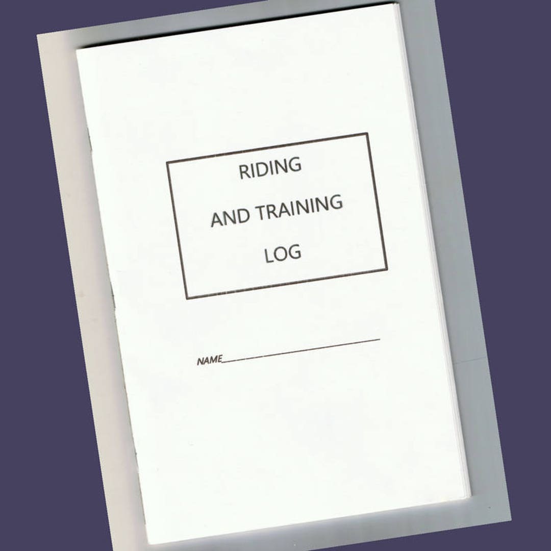 Equine Riding & Training Log Booklet: Horse Journal (downloadable) - Etsy