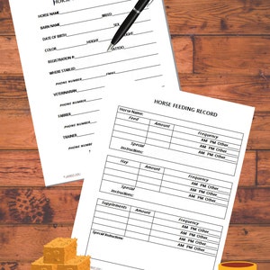 Equine Journal System: Boarding Stable Edition (letter/a4 Digital ...