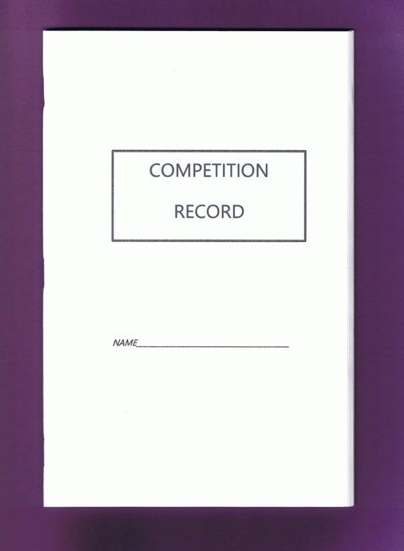 Competition Record Booklet Equine Journal System Printable | Etsy