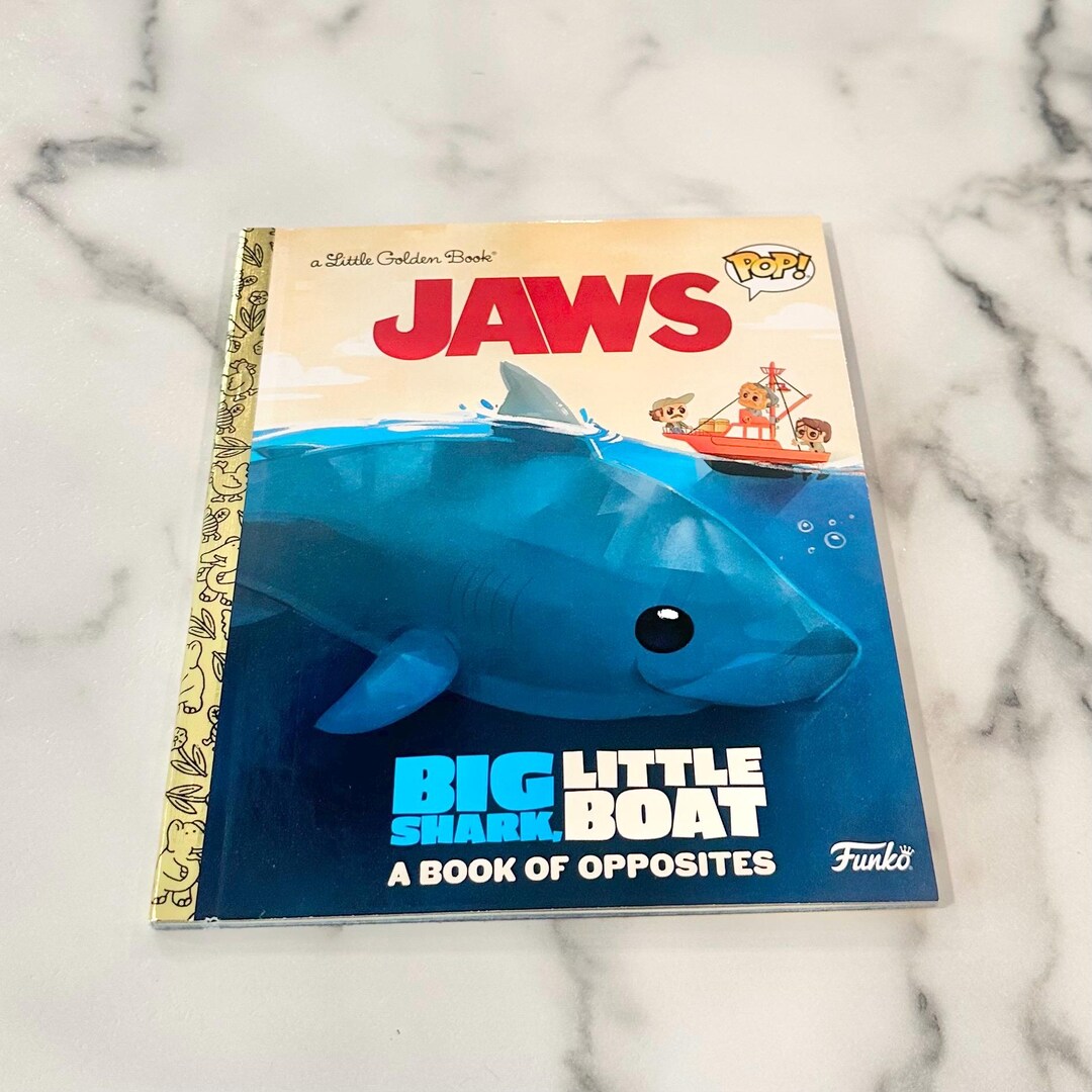 New Jaws Shark Repurposed Little Golden Book Planner/sketchbook/journal ...