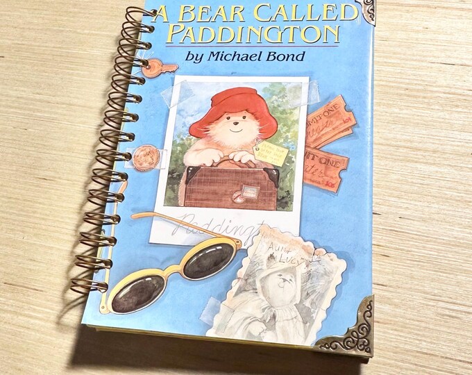 Paddington Bear Repurposed Storybook Planner/sketchbook/journal ...