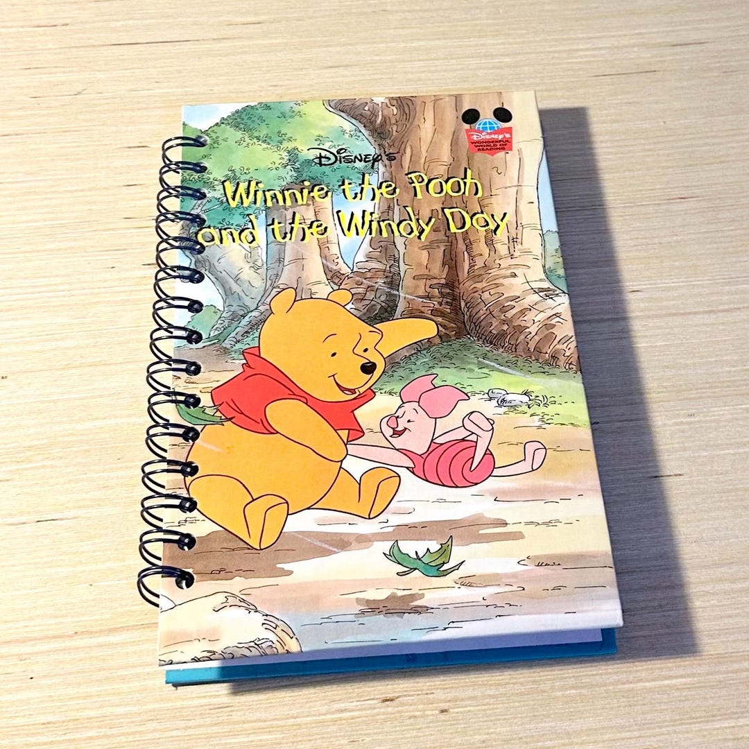 Disney Winnie the Pooh Windy Day Repurposed Storybook Planner ...