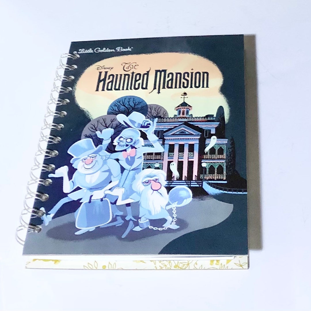 NEW Disney Haunted Mansion Repurposed Little Golden Book Planner ...