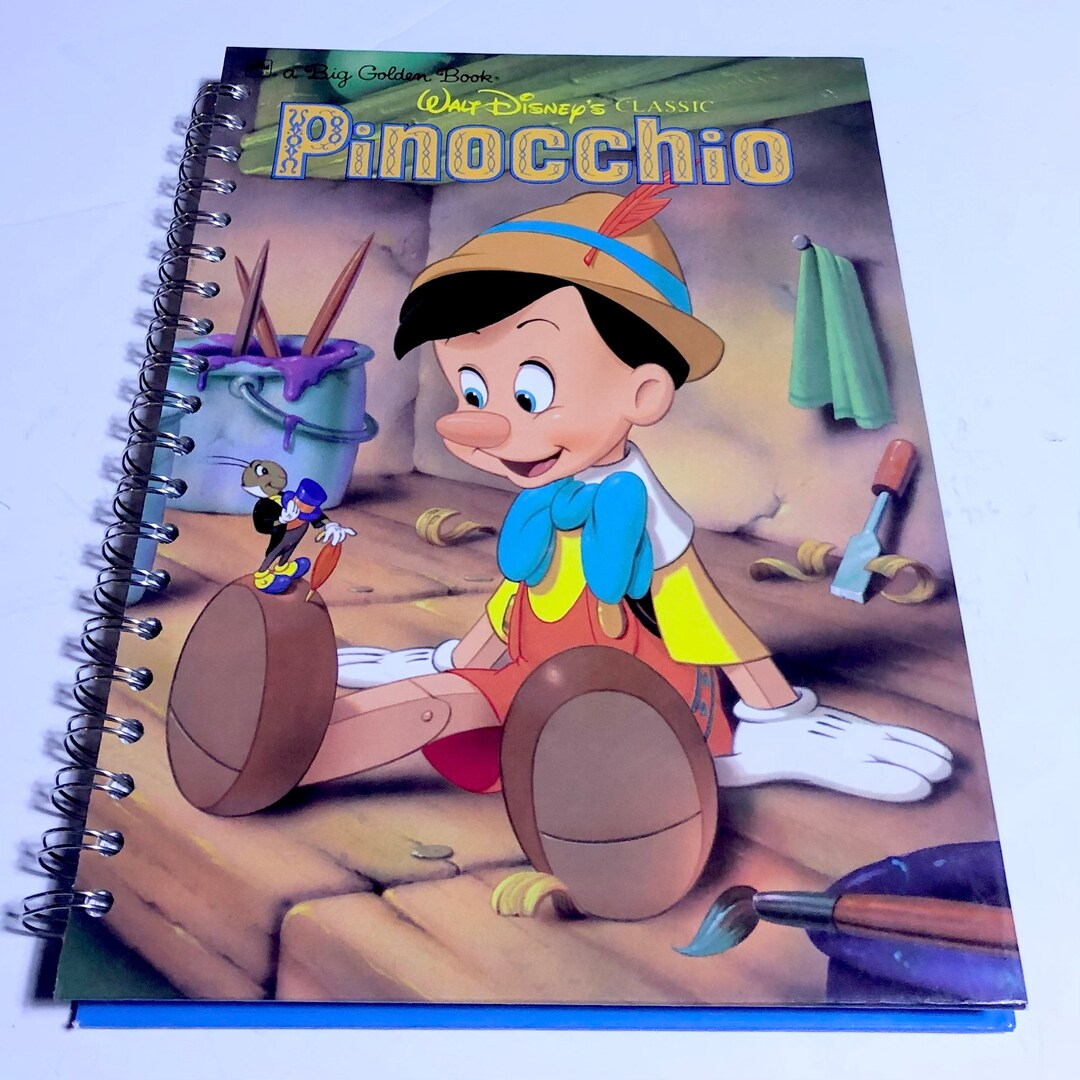 Ready Made. Large Pinocchio Repurposed Book Blank Journal - Etsy