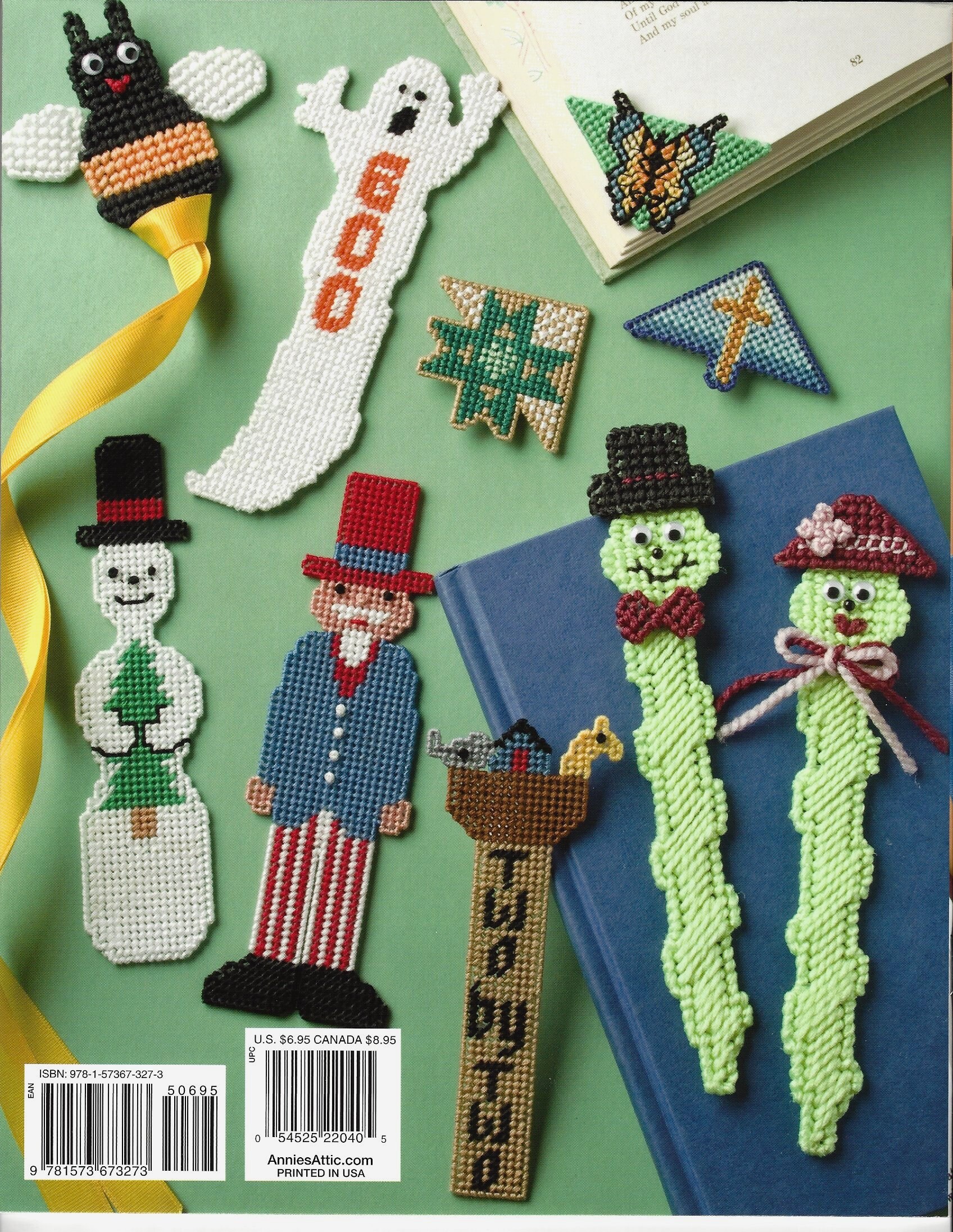 Plastic Canvas Bookmarks For All Occasions Pattern Book Santa | Etsy