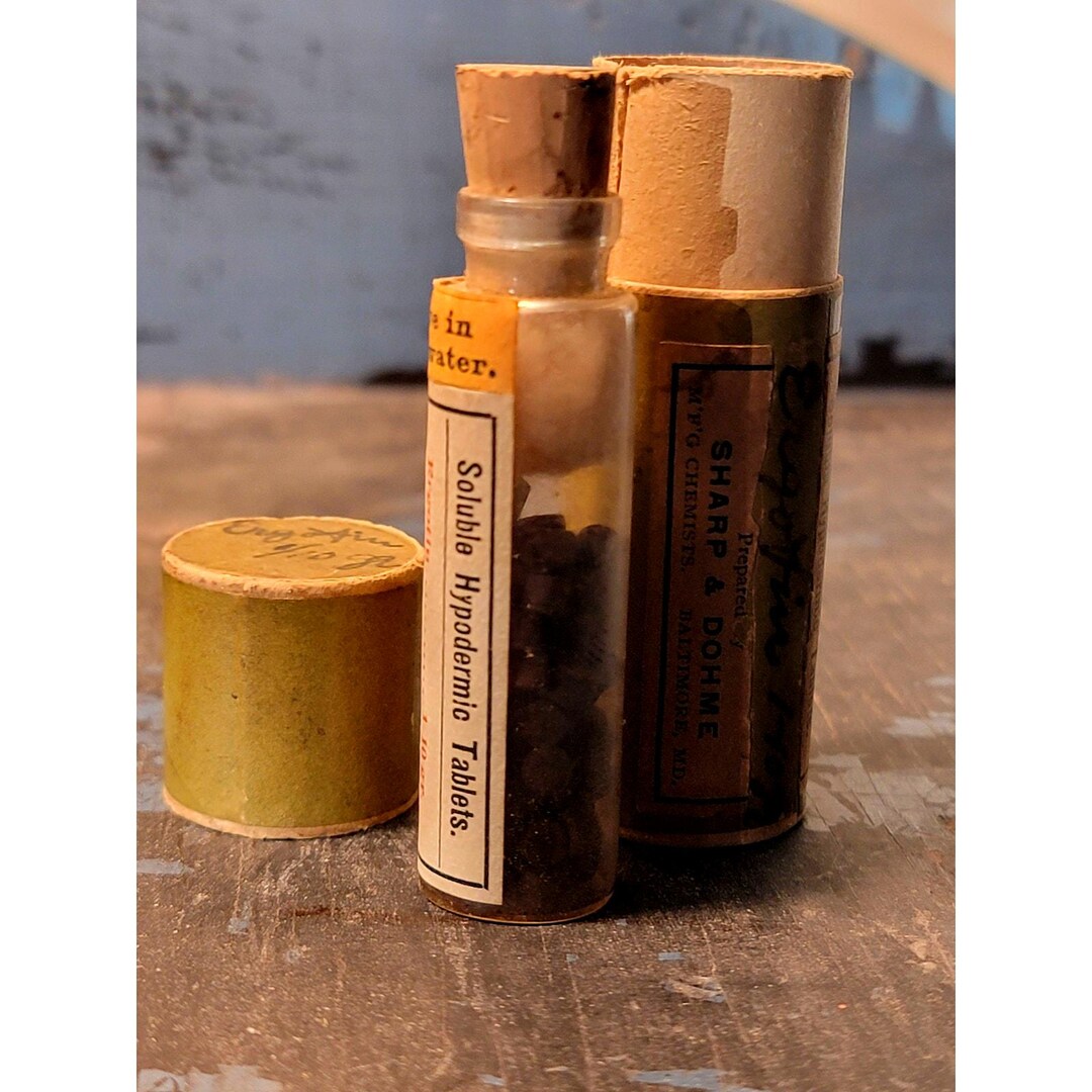 HOFFMAN LSD Sharp Dohme Ergotin Ergotina Hypodermic Tablets Museum ...