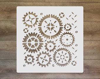 Gear stencil | Etsy