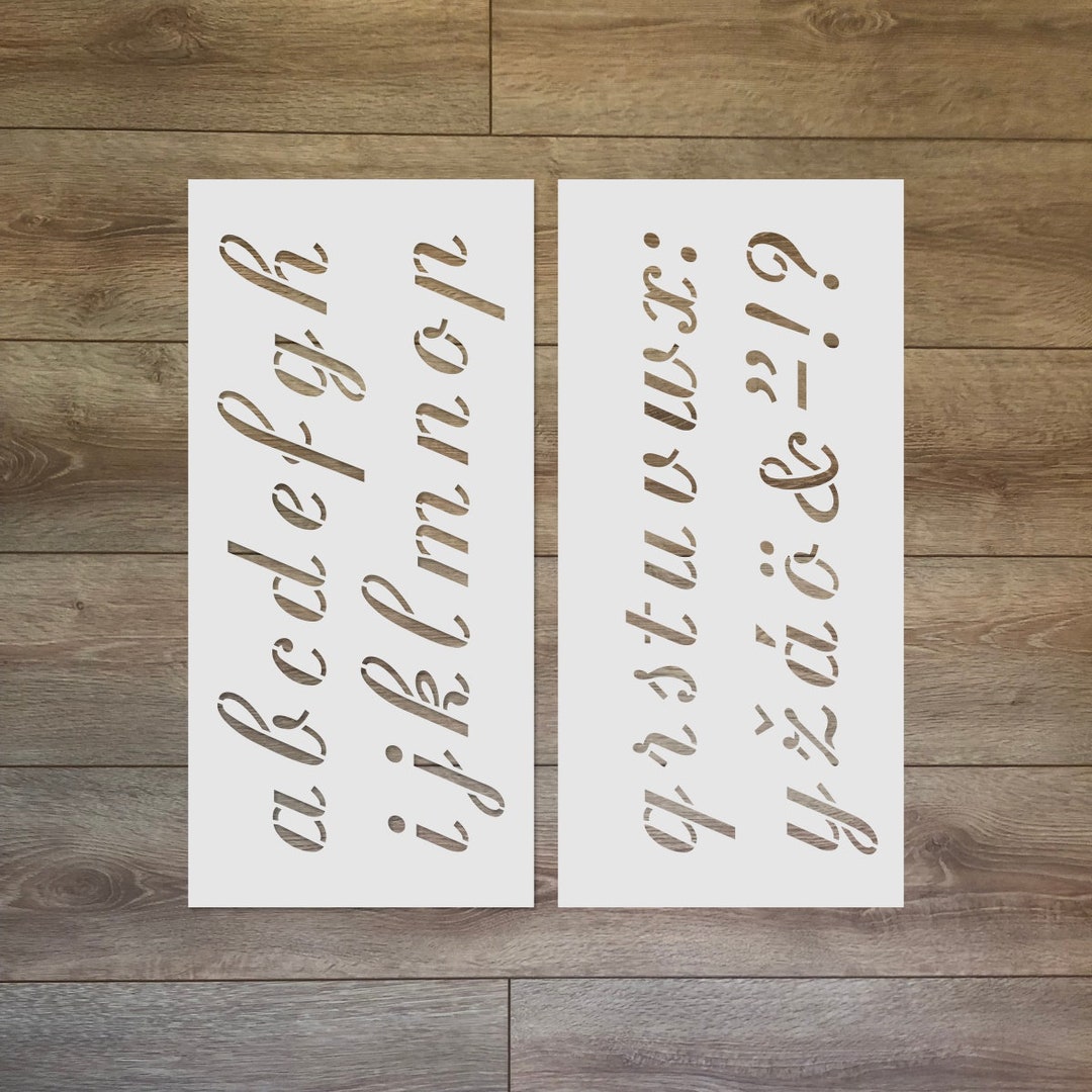 Alphabet (lower Case) Reusable Plastic Stencil - Etsy