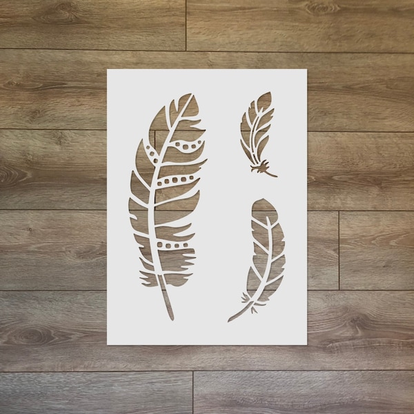 Feather Stencils - Etsy