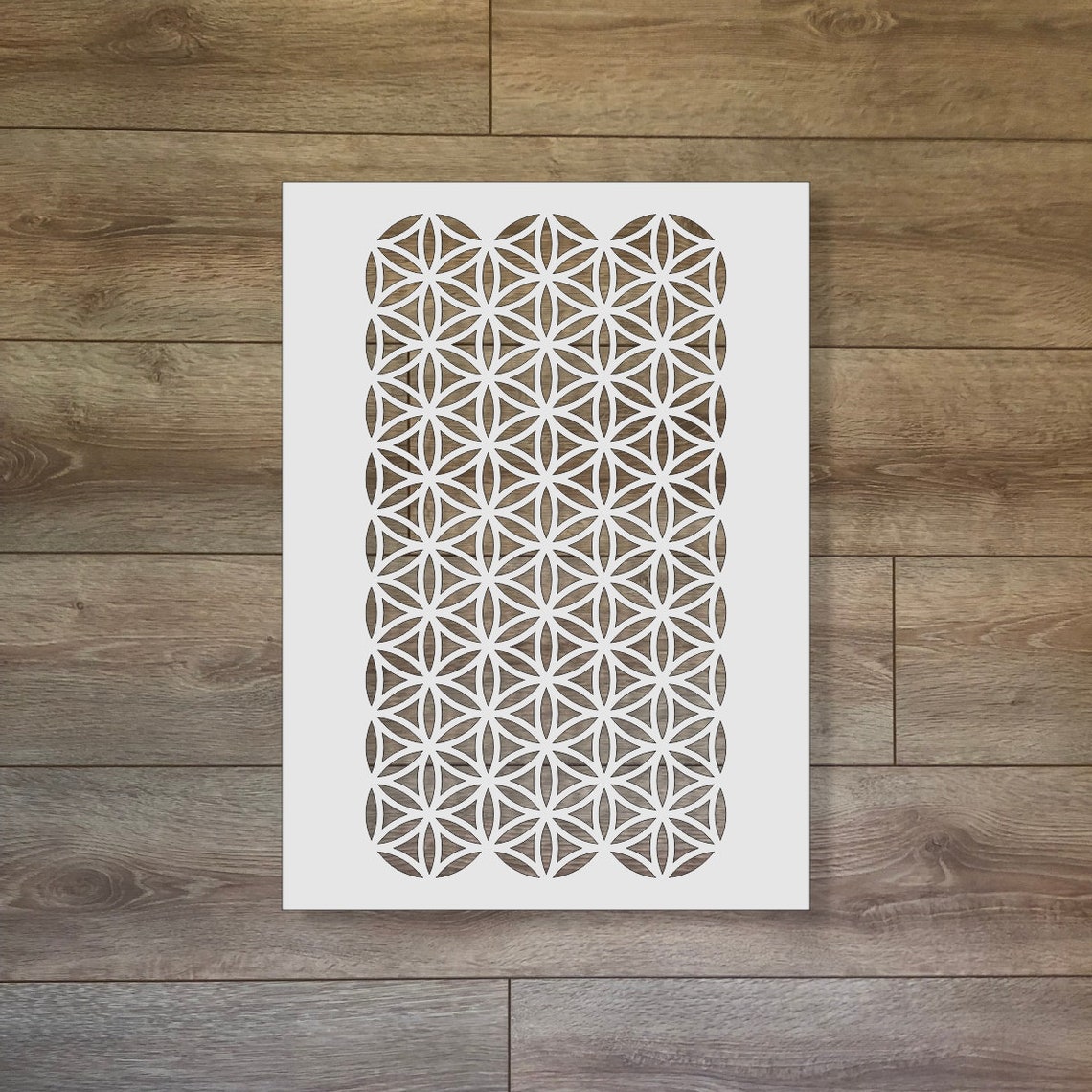 Flower of Life Continuous Pattern Stencil No. 2 - Sacred Geometry Mylar ...