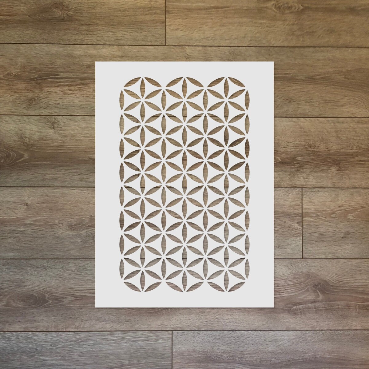Flower of Life Continuous Pattern Stencil - Sacred Geometry Mylar ...