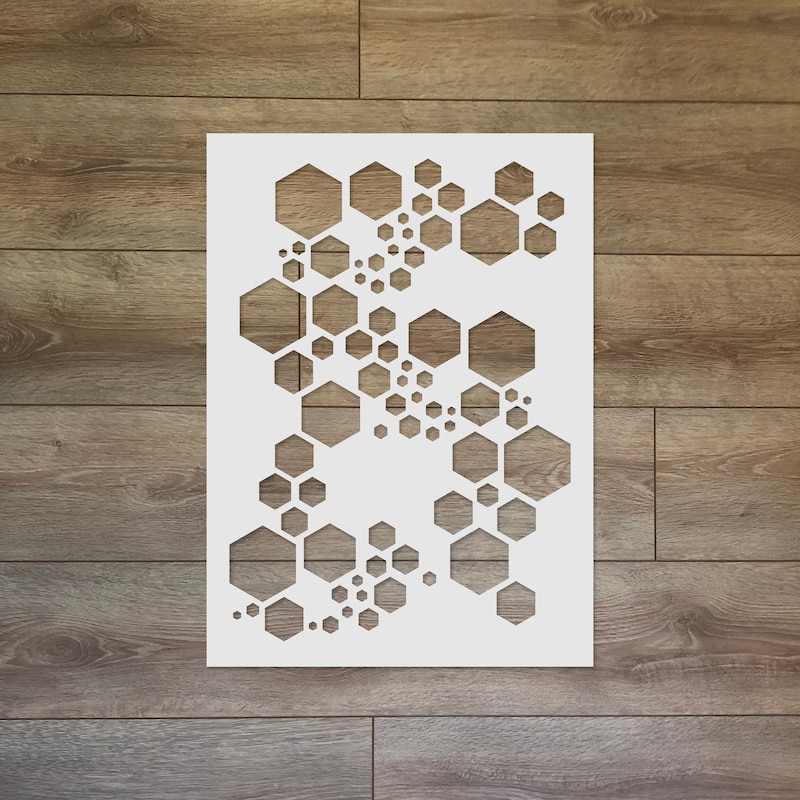 Hexagon Stencil - Etsy