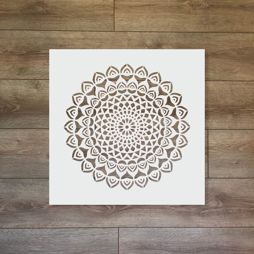 Mandala Motive - Sacred Geometry Reusable Plastic Stencil - Etsy