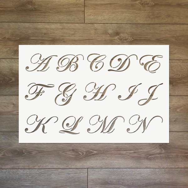 Reusable Alphabet Stencils - Etsy UK