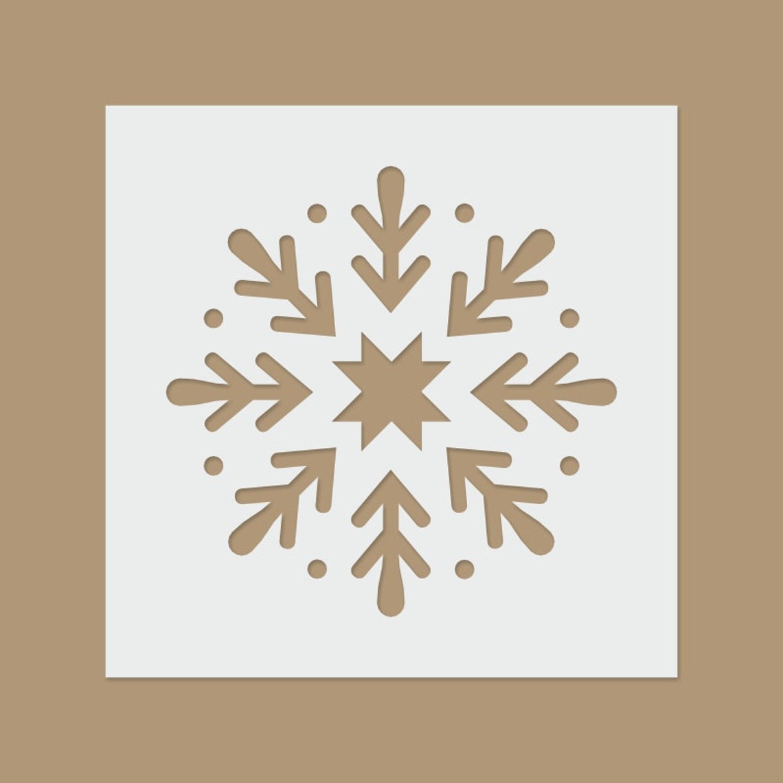 Snowflake Christmas / Winter Reusable Plastic Stencil | Etsy