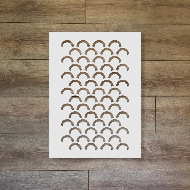 Fish Scale Stencil - Etsy