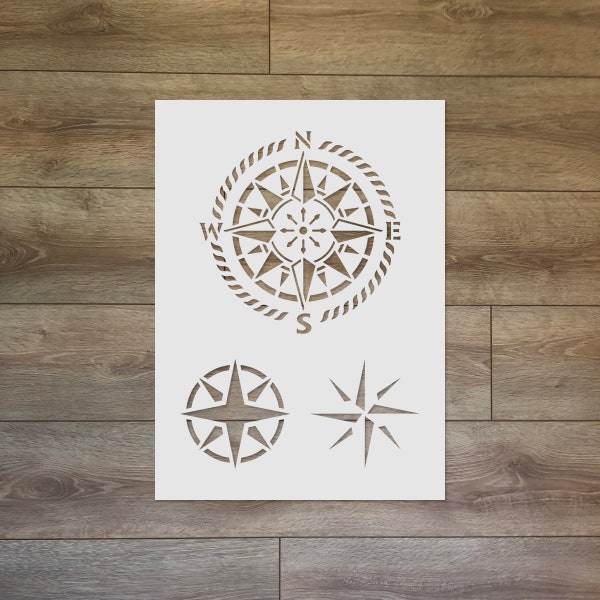 Compass Stencil - Etsy