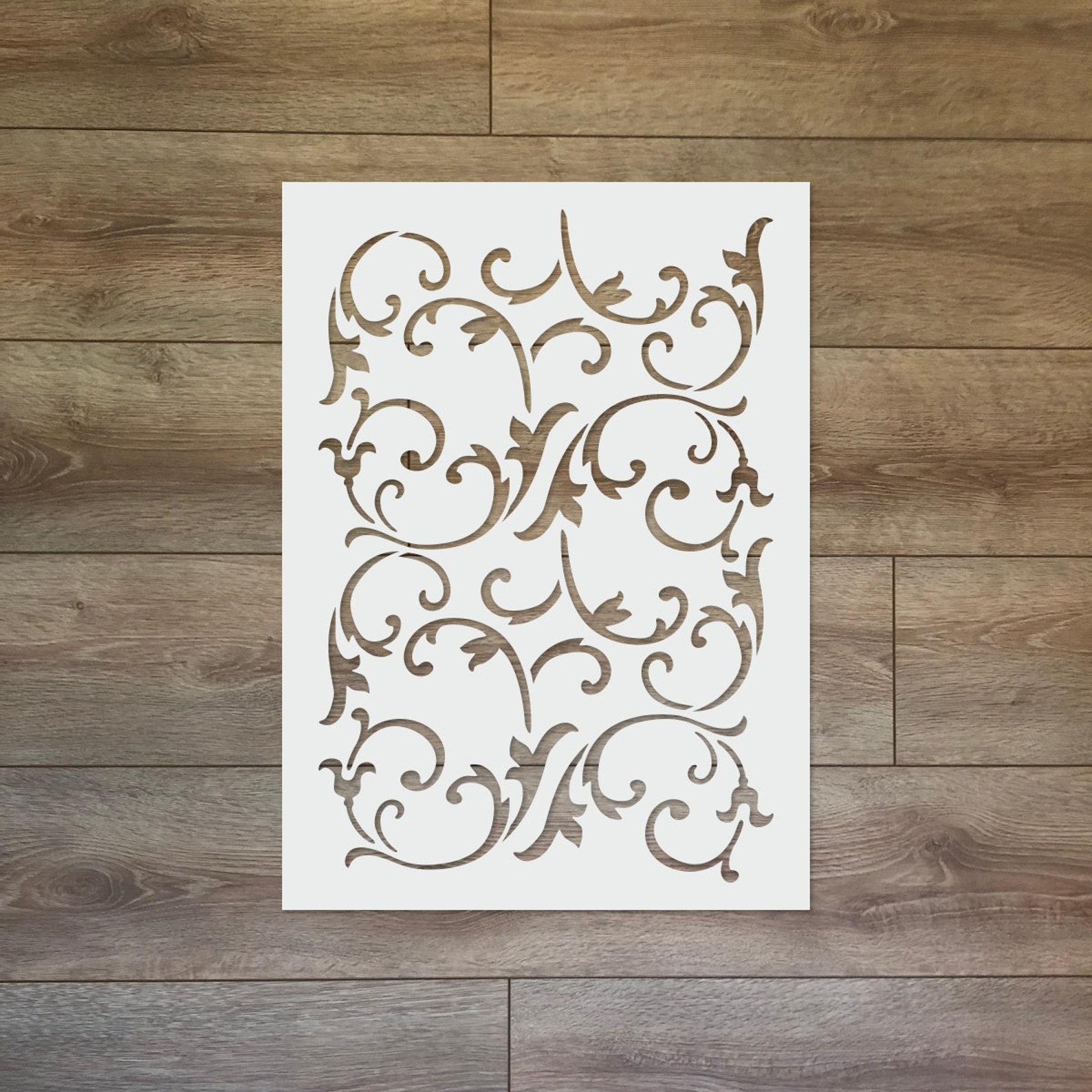Floral Elements Stencil No. 2 - Flower Mylar Template for Wall Art ...