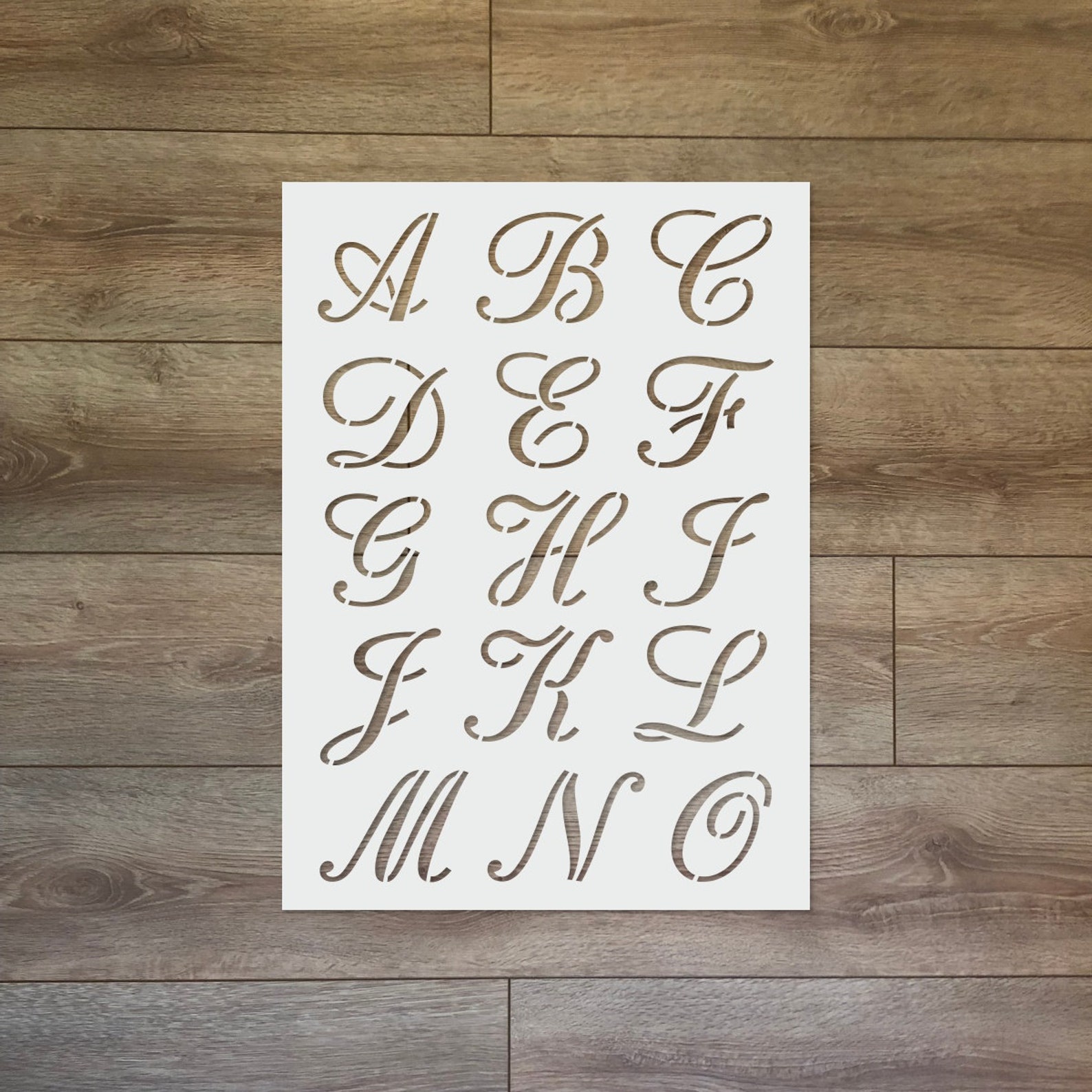 Alphabet Letter Stencil - Uppercase ABC Mylar Template for Signs ...