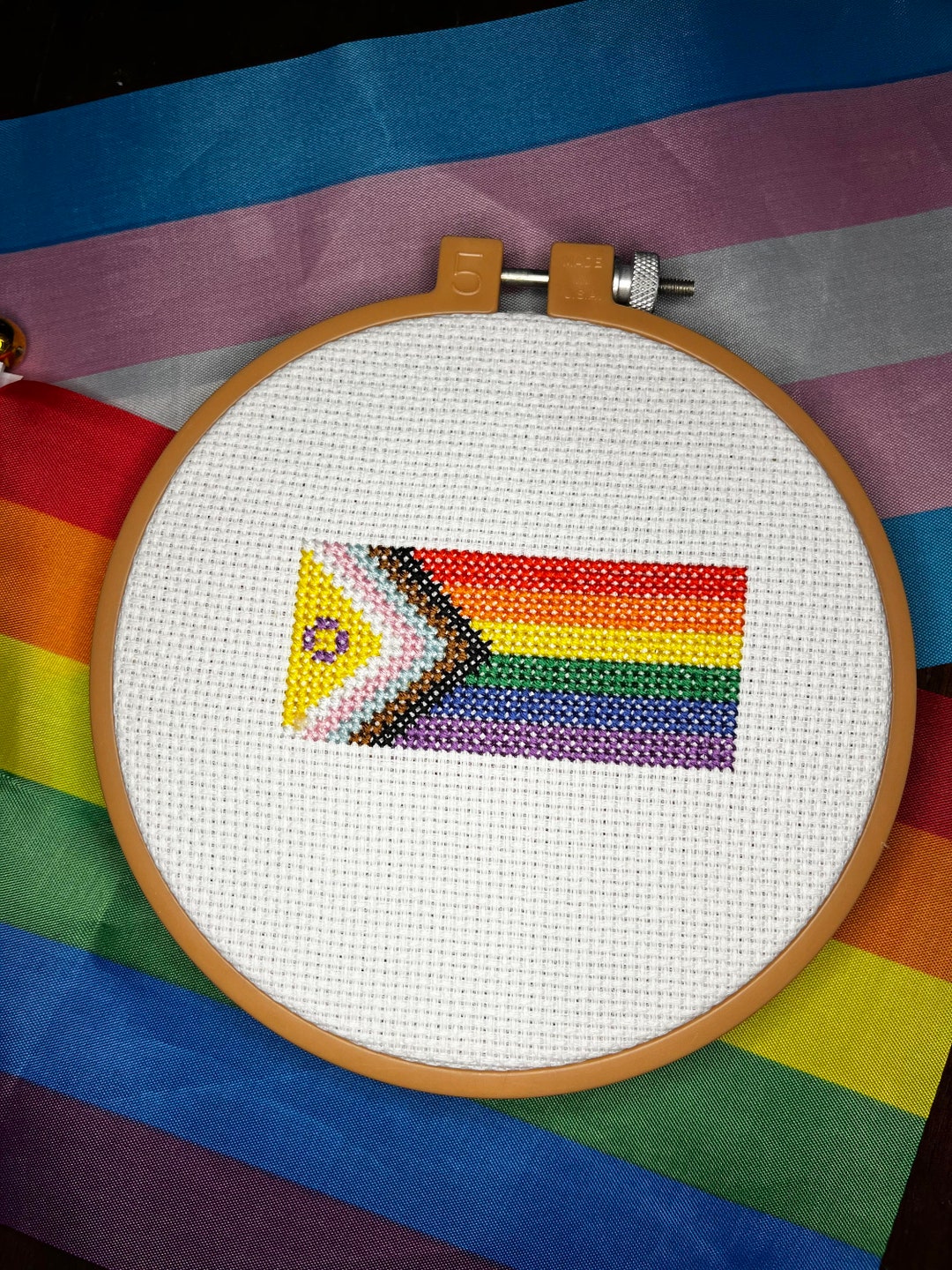 Progressive Pride Flag Cross-stitch Pattern - Etsy