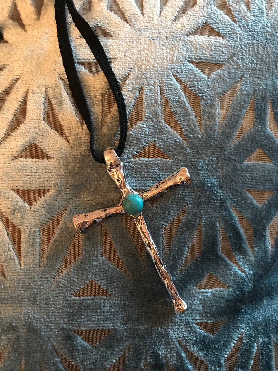 Rustic “twig” Cross Necklace - Etsy