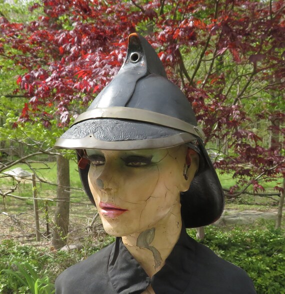 British Merryweather Fire Brigade Helmet - Signed - 1… - Gem