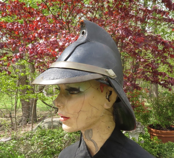British Merryweather Fire Brigade Helmet - Signed - 1… - Gem