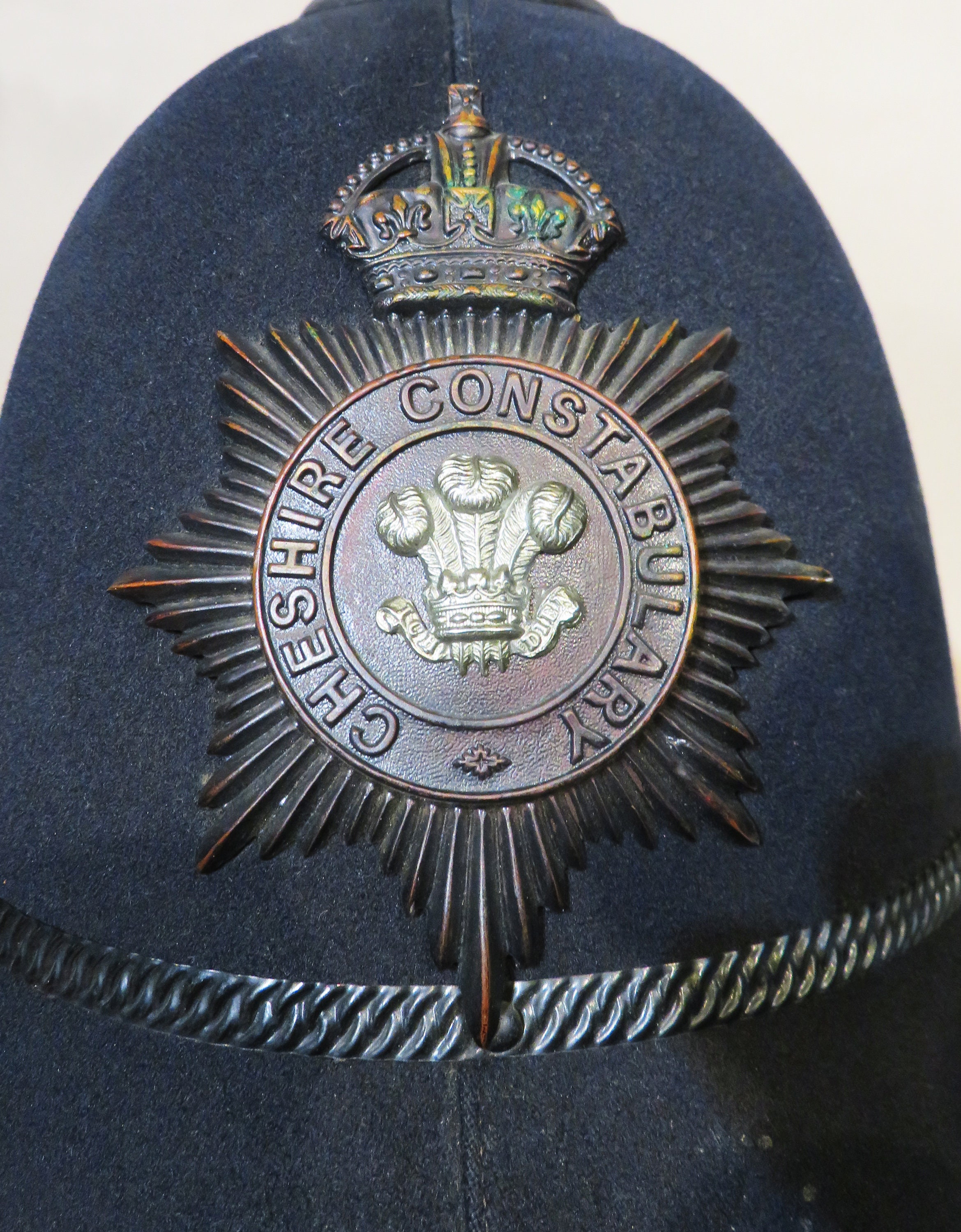 Vintage Cheshire Constabulary hat badge Militaria Memorabilia etna.com.pe