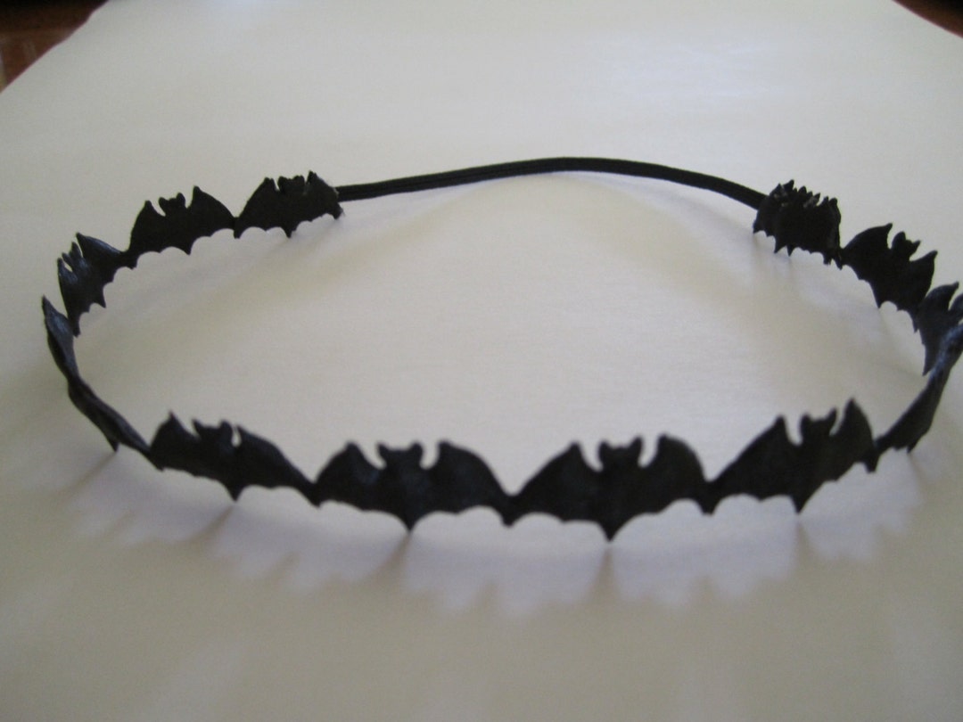 Bat headband, Black Bat Halloween Headband, Halloween Headband, Newborn ...