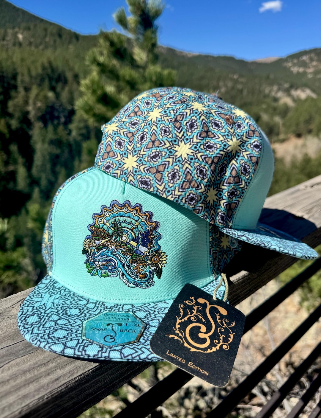 Limited Edition Snapback Hat: Grassroots California X Morgan Mandala ...