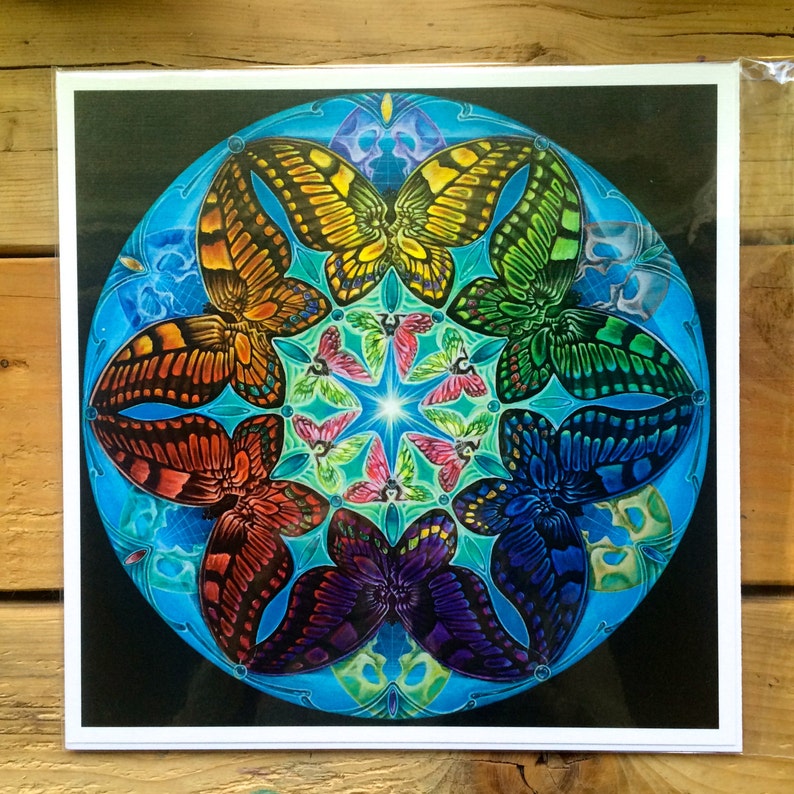 Metamorphosis Paper Print by Morgan Mandala - Butterfly Mandala 10.5in ...