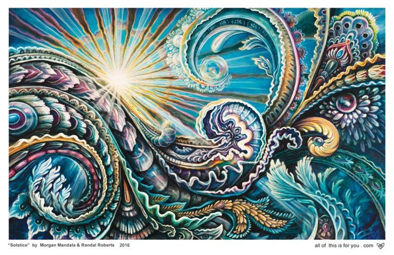 Solstice Paper Art Print by Morgan Mandala and Randal Roberts ...