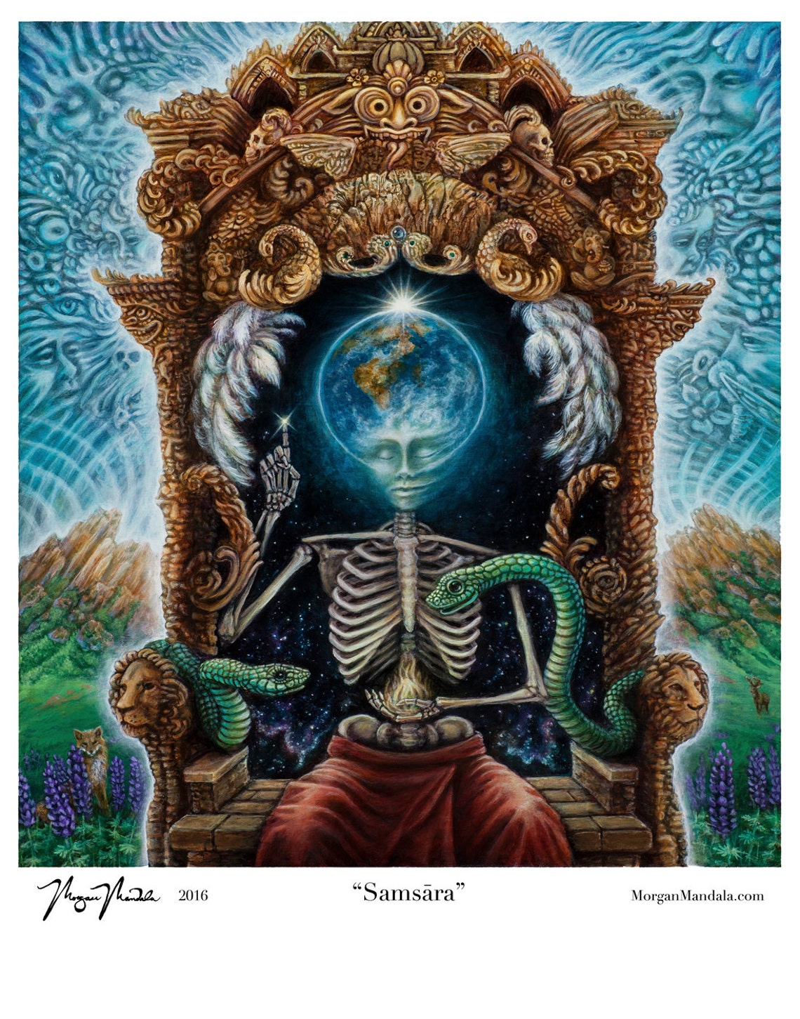 Samsara Visionary Art Paper Print by Morgan Mandala - Etsy