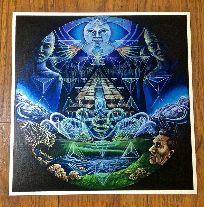Ancient Initiation Visionary Art Print by Morgan Mandala | Etsy