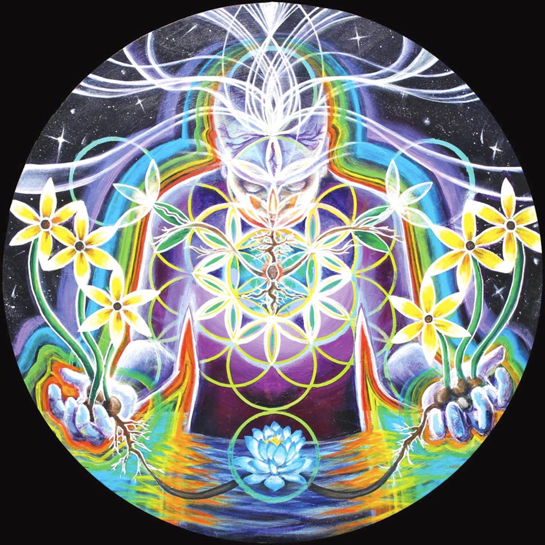 Seeds of Life Within- Visionary Sacred Geometry Art by Morgan Mandala ...