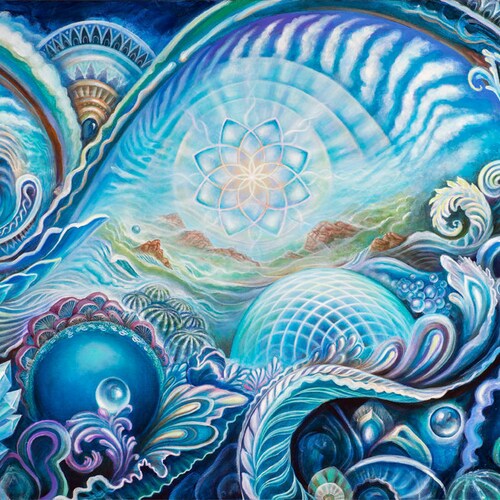 New Eden Visionary Art by Morgan Mandala Pearl Paper Print - Etsy