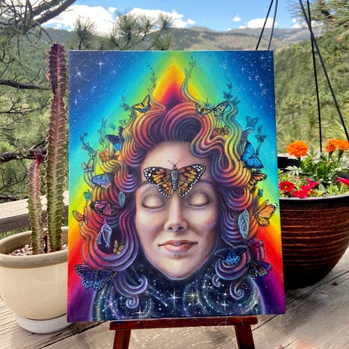 New Eden Visionary Art by Morgan Mandala Pearl Paper Print - Etsy