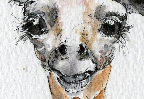 Scary Giraffe Drawing