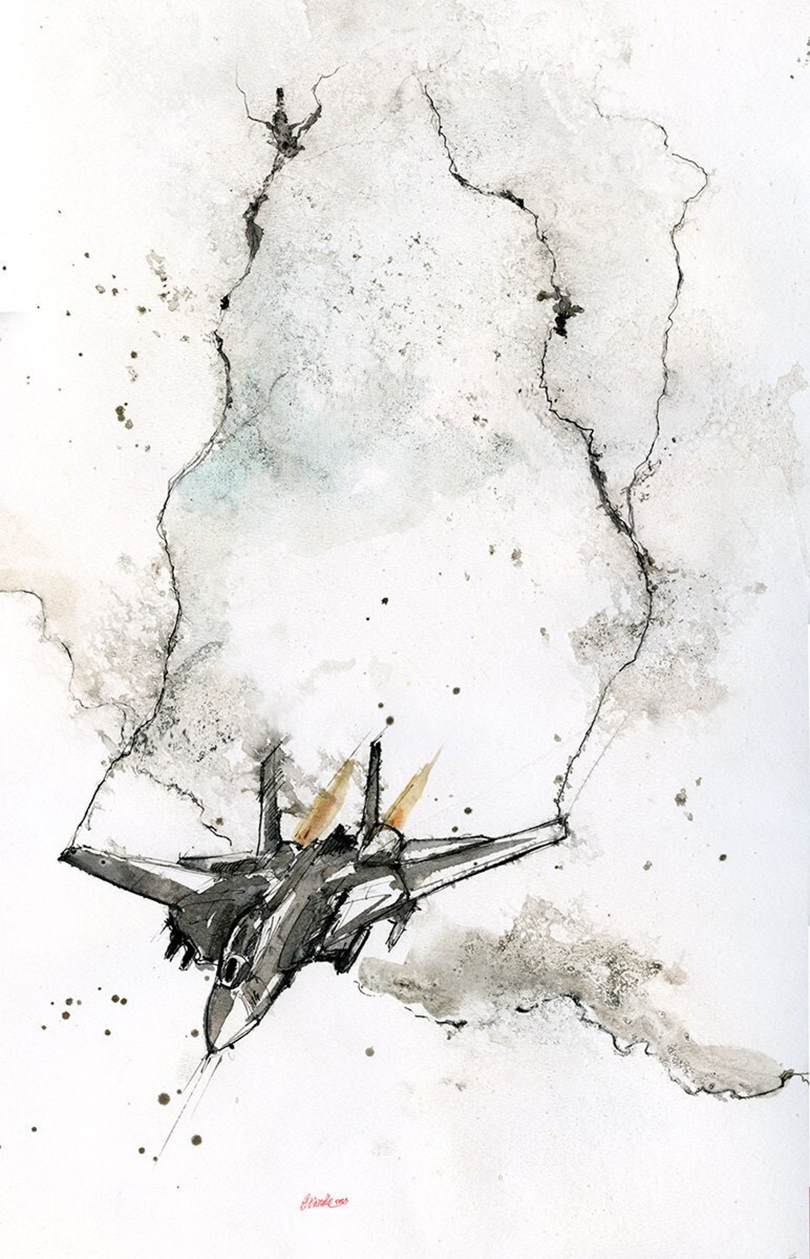 F-14, Tomcat, Aviation Art, Original Ink Drawing - Etsy