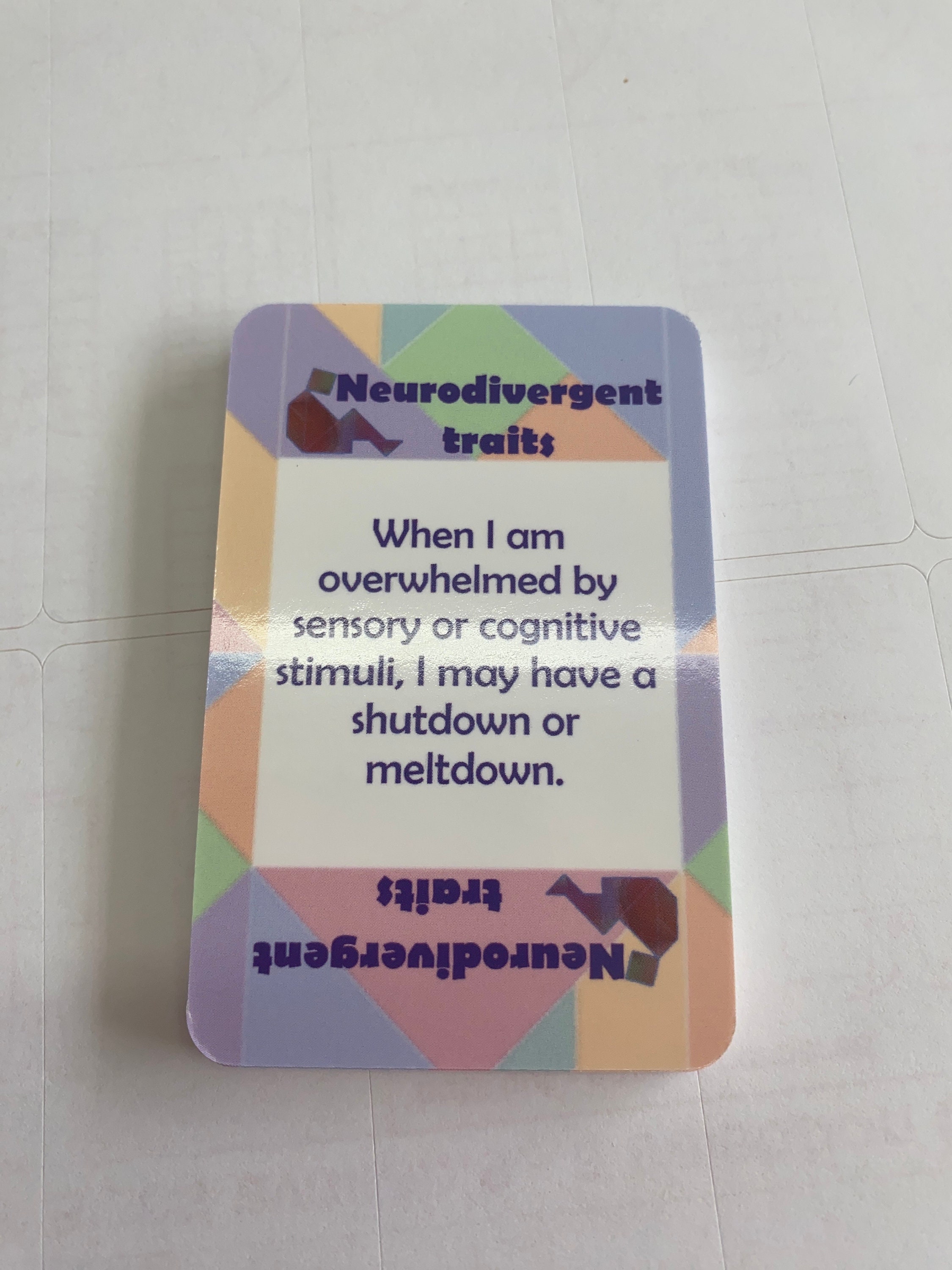 Neurodiversity Awareness Card Game / Autism Awareness / Autism ...
