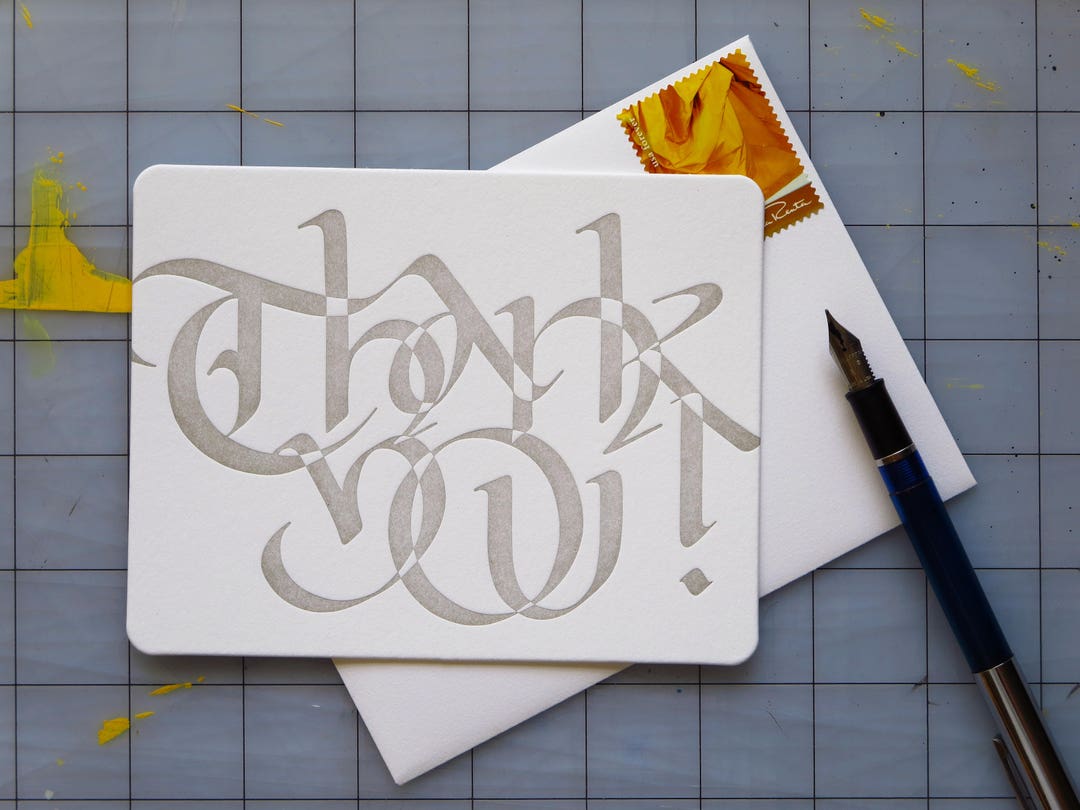 Thank You (box of 5) - Etsy