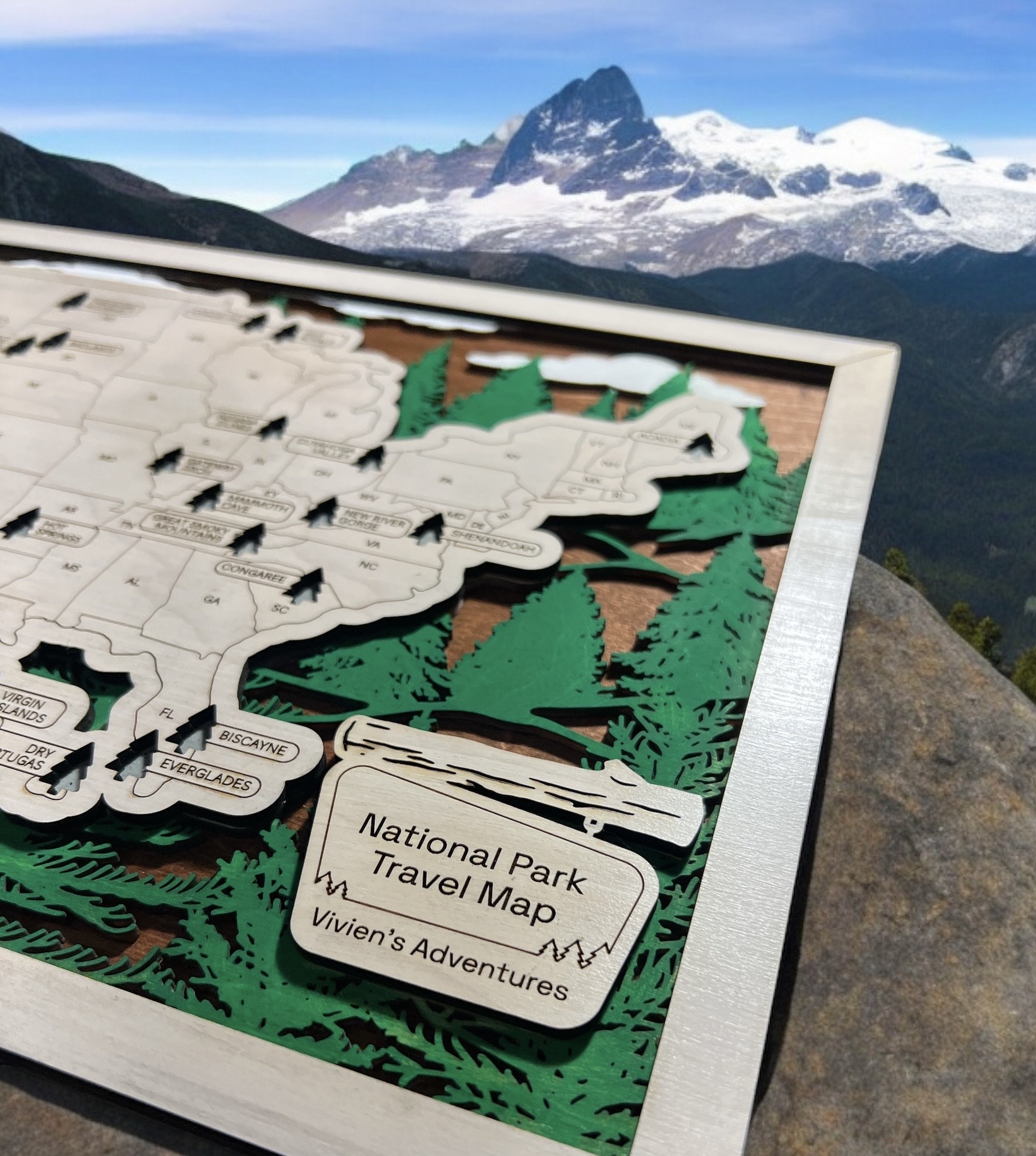 National Park Travel Map - Etsy
