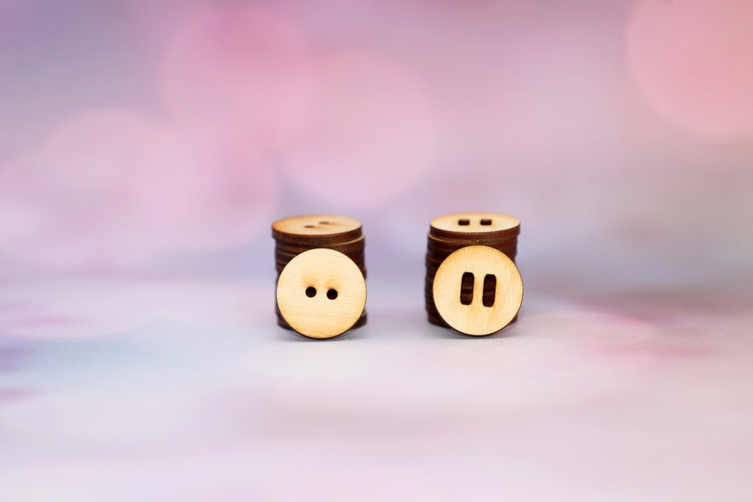 Wood Pom Pom Hat Buttons - Etsy