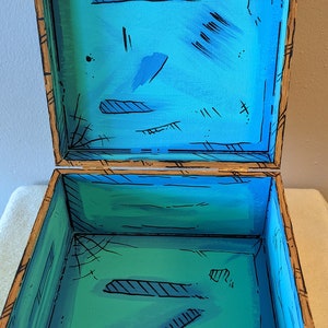 Comic-style Bloody Yellow Loot Chest square - Etsy Canada