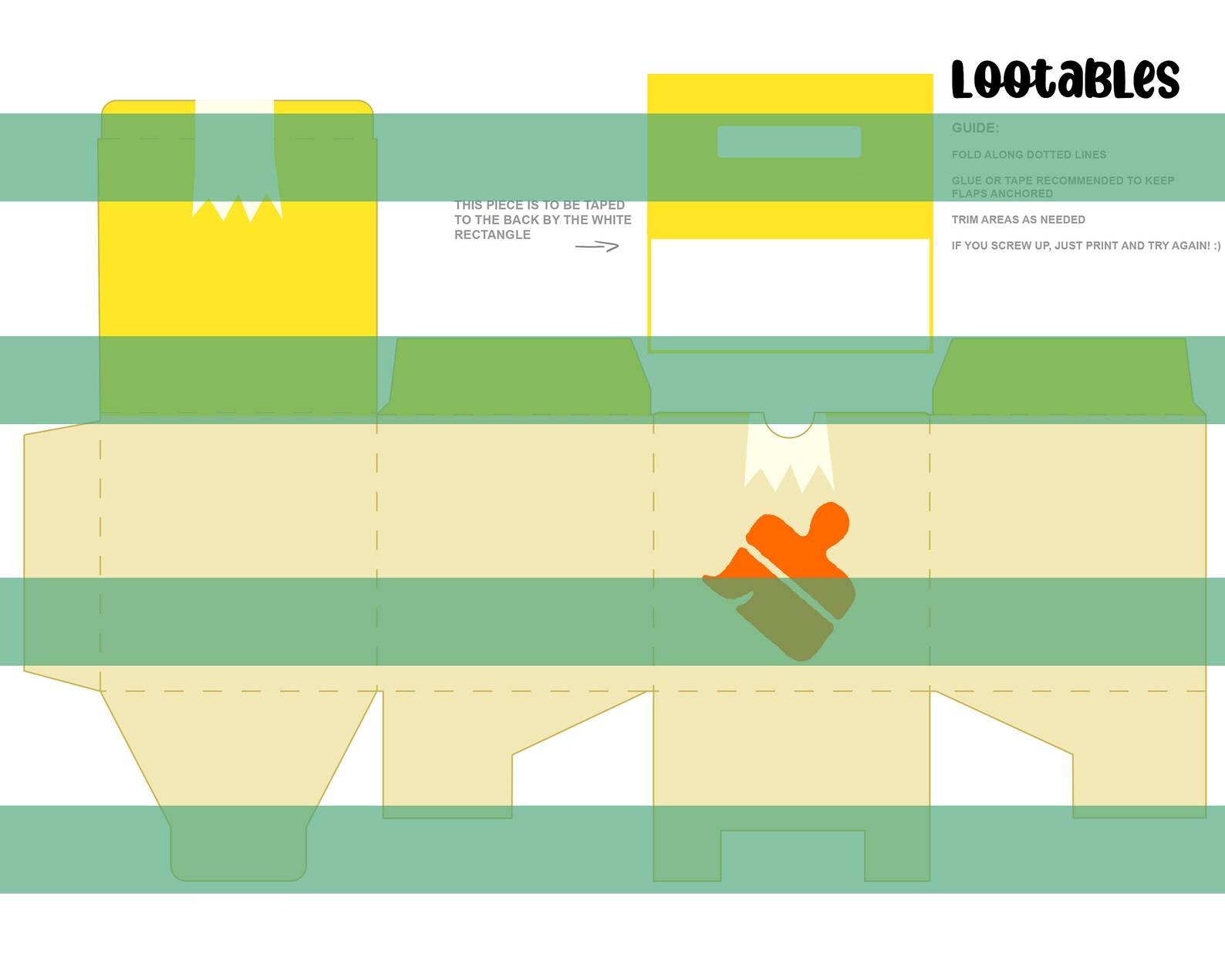 DIY Customization Kit Papercraft Box INSTANT DOWNLOAD Png - Etsy Canada