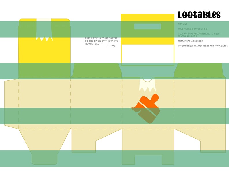 DIY Customization Kit Papercraft Box INSTANT DOWNLOAD Png - Etsy Canada