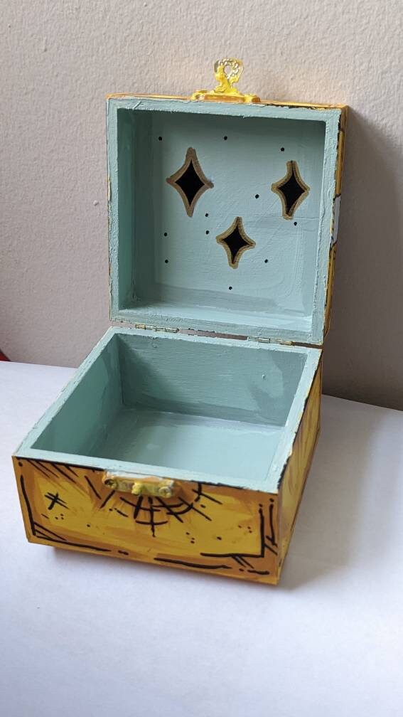 Yellow Cel Shaded Engagement Ring Box Comic Book Style Mini - Etsy