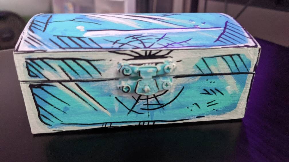 Jewelry Storage Borderlands Ice Blue || Cel Shaded Engagement Ring Box ...