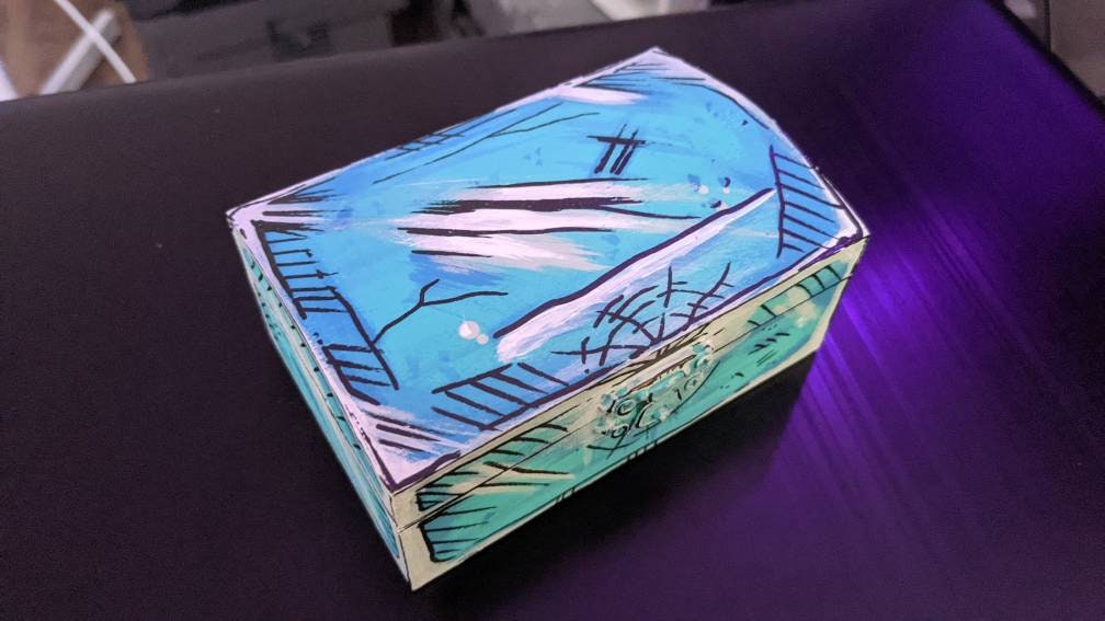 Jewelry Storage Borderlands Ice Blue || Cel Shaded Engagement Ring Box ...